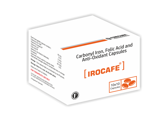 Irocafe Capsules | Finecure Pharmaceuticals Limited